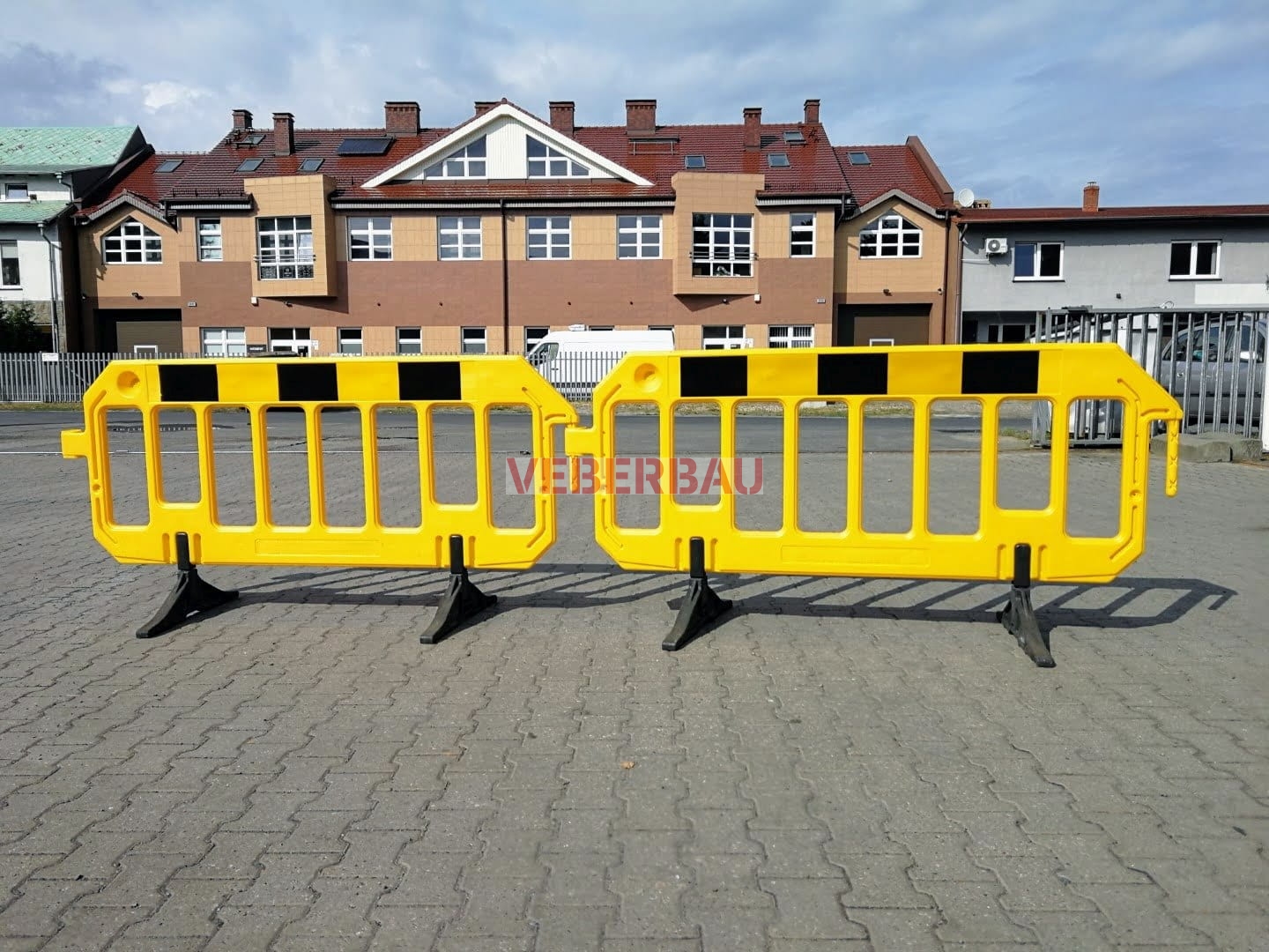BARIERA PCV GATE YELLOW | OGRODZENIA TYMCZASOWE PVC - VEBERBAU